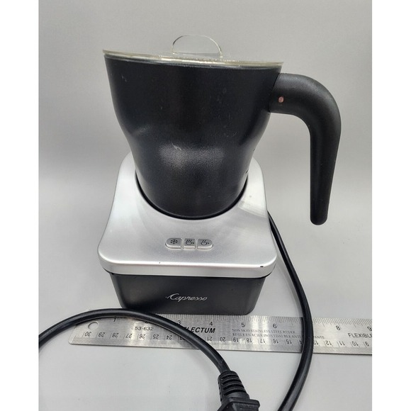 Kitchen | Capresso Froth Pro Milk Frother Heater Black Silver Tested ...